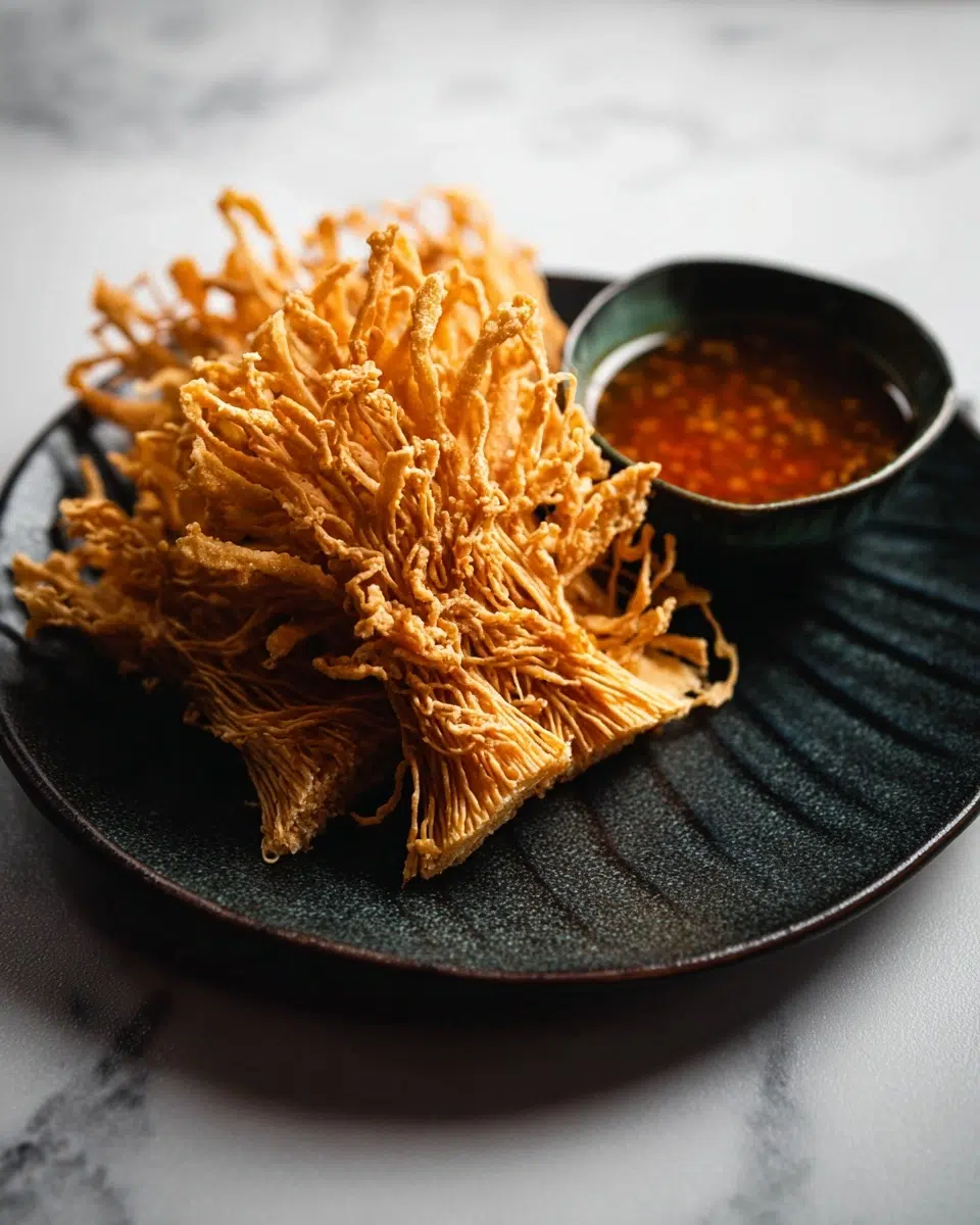 Fried Enoki Mushrooms: A Crispy, Golden & Irresistible Snack